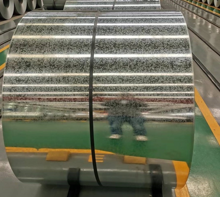 GBT2518 Lembar baja galvanis spangle biasa dalam kumparan berkroma ASTM A653M CS-B untuk panel atap